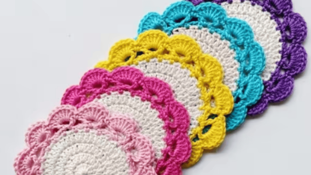 Easy Crochet Coasters Patterns: Great For Beginners - Fun Crochet Patterns