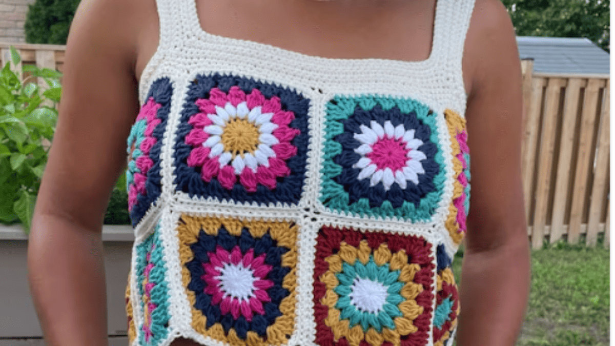 Easy Crochet Granny Square Tops - Fun Crochet Patterns