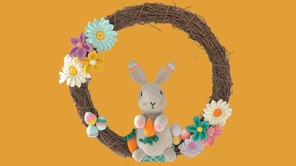 5 Crochet Easter Wreath Patterns: Easy and Cute - Fun Crochet Patterns