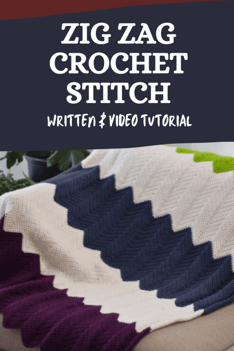 Zig Zag Crochet Stitch: Video and Written Tutorial - Fun Crochet Patterns